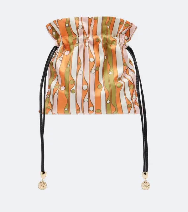 La DoubleJ Printed Silk Pouch