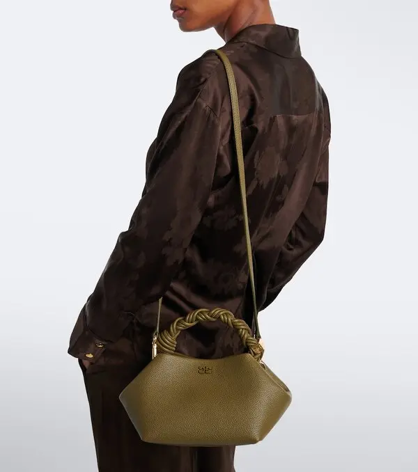 GANNI Bou Small Top-handle Bag - Green