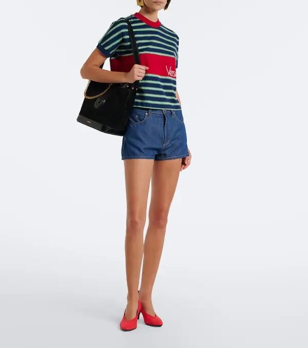 Versace Dark Denim Shorts