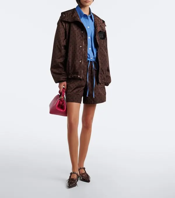 GANNI Polka Dot Hooded Jacket