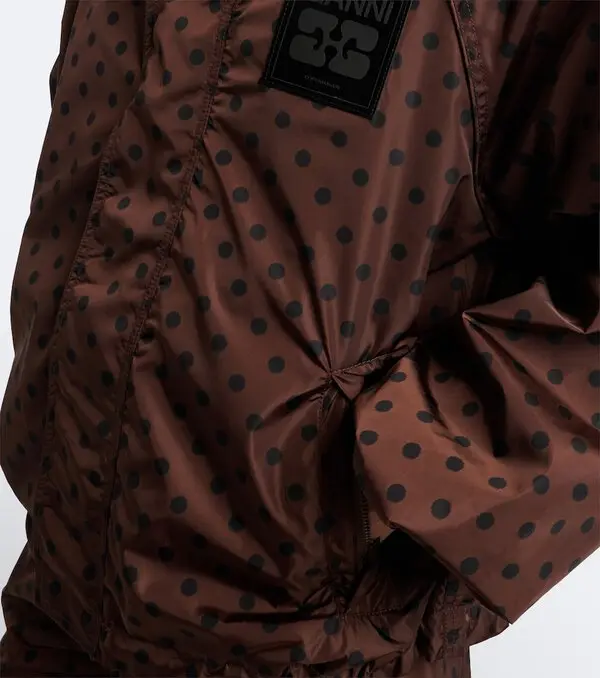 GANNI Polka Dot Hooded Jacket