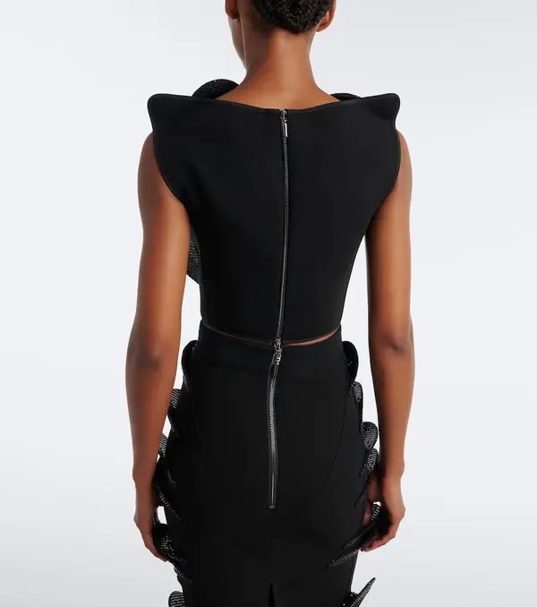 Maticevski Sequined Ruffle Top