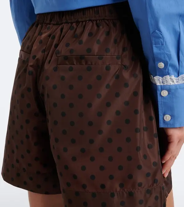 GANNI Polka Dot Relaxed Fit Shorts