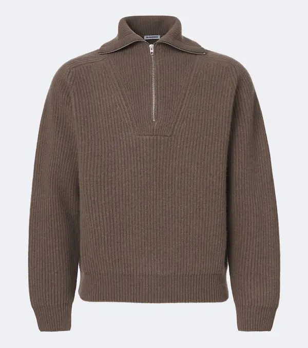 JIL SANDER Wool Half-zip Sweater
