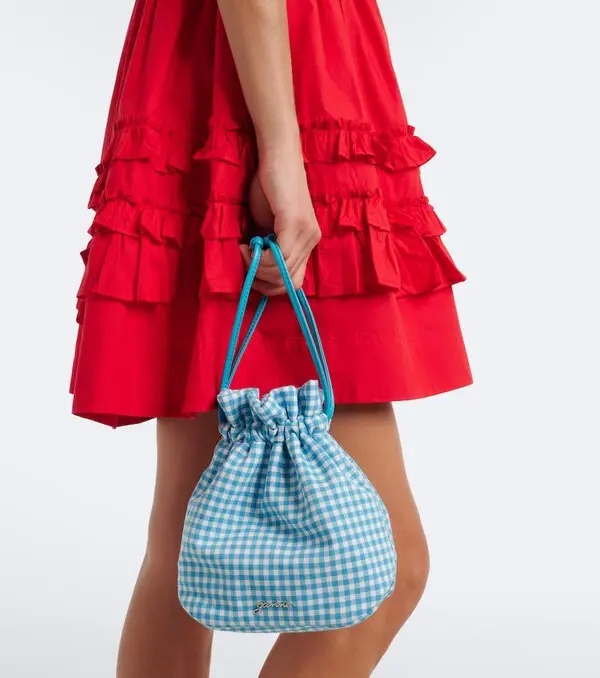 GANNI Checked Pouch