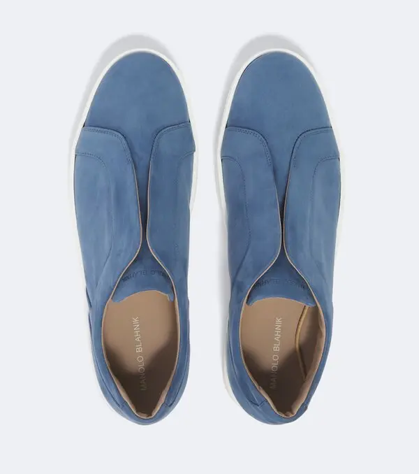 Manolo Blahnik Agilio Leather Sneakers