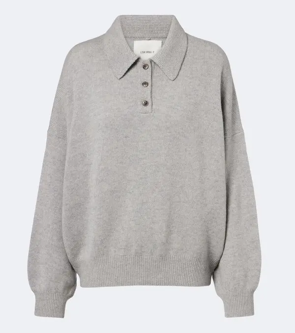 LISA YANG Etta Cashmere Polo Sweater