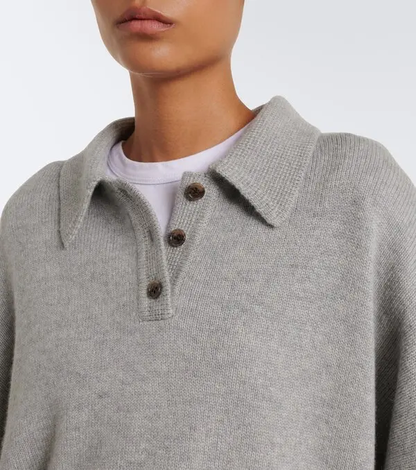 LISA YANG Etta Cashmere Polo Sweater