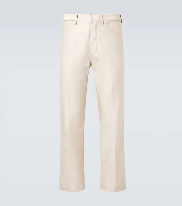 TOM FORD Cotton Satin Straight Leg Trousers