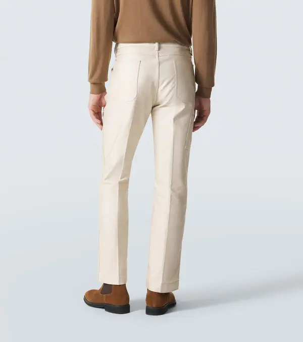 TOM FORD Cotton Satin Straight Leg Trousers