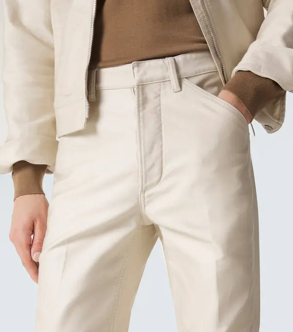 TOM FORD Cotton Satin Straight Leg Trousers