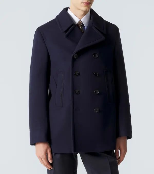 TOM FORD Double-breasted Wool Peacoat