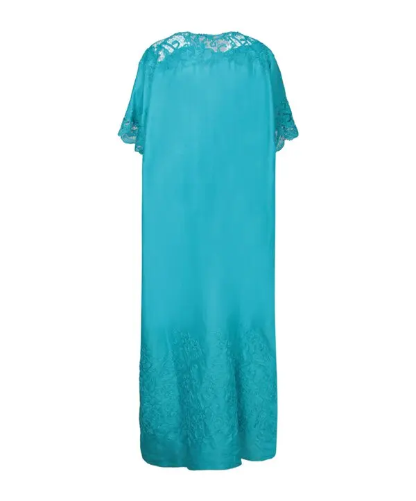 Ermanno Scervino Embroidered V-neck Maxi Dress