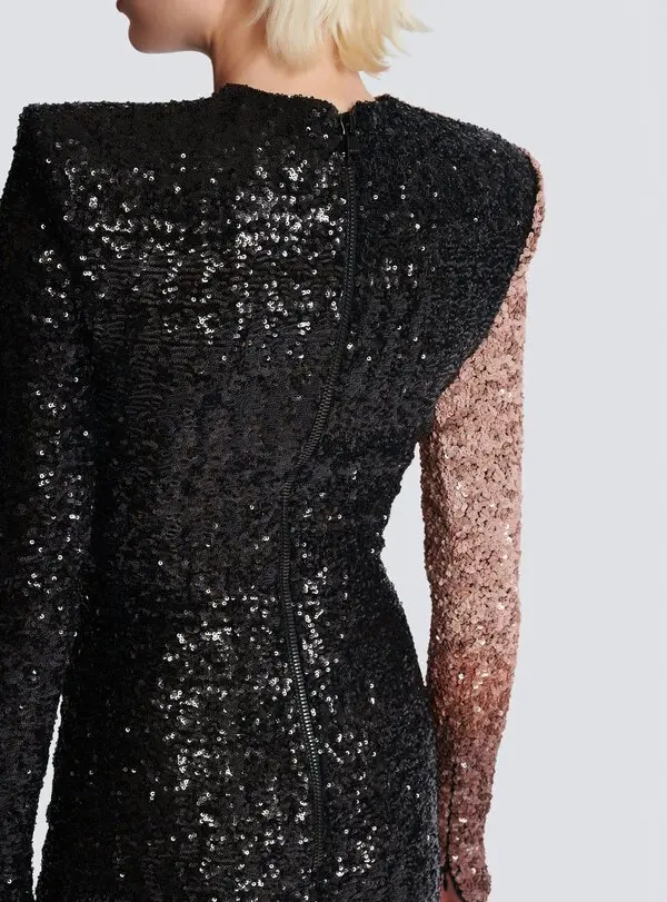 Balmain Short Embroidered Dress With Face Motif