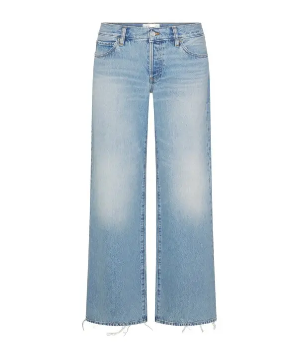 FRAME The Gray Wide-leg Flare Jeans - Blue