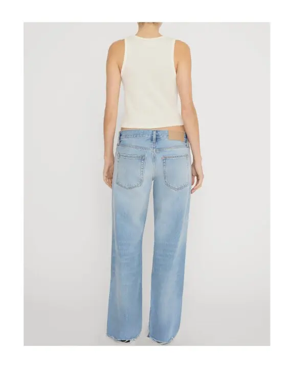 FRAME The Gray Wide-leg Flare Jeans