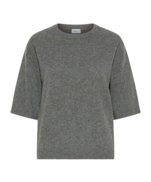 Marella Wool And Cashmere Elbow-length Jumper - Medium Gray