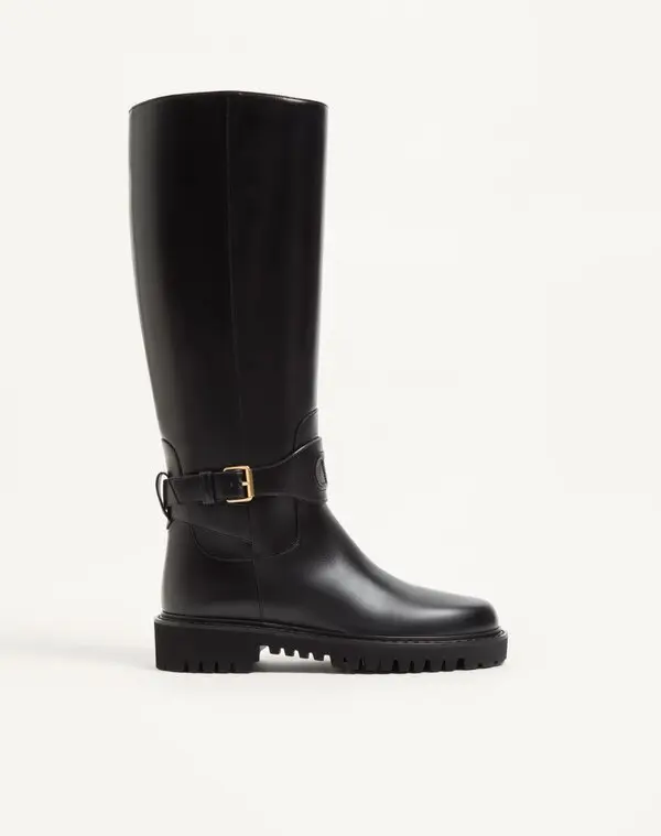Valentino Garavani Vlogo Signature Calfskin Boots