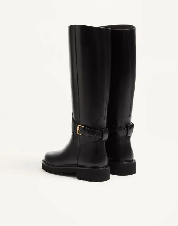 Valentino Garavani Vlogo Signature Calfskin Boots