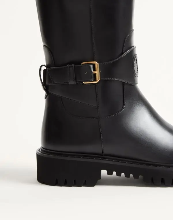 Valentino Garavani Vlogo Signature Calfskin Boots