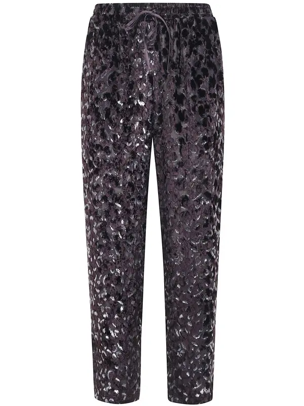 PIERRE-LOUIS MASCIA Pants Viscose Silk Blend "vepel Wonderful - Brown
