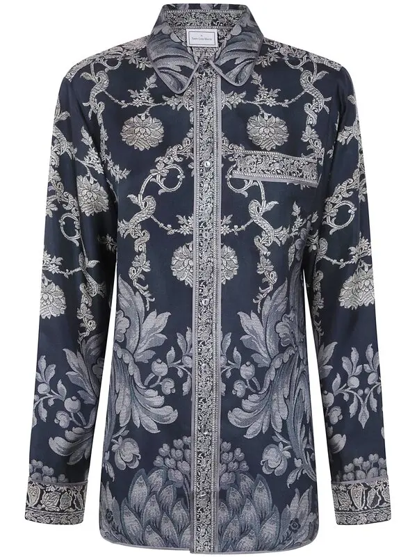 PIERRE-LOUIS MASCIA Shirt Long Sleeves "aloes - Black