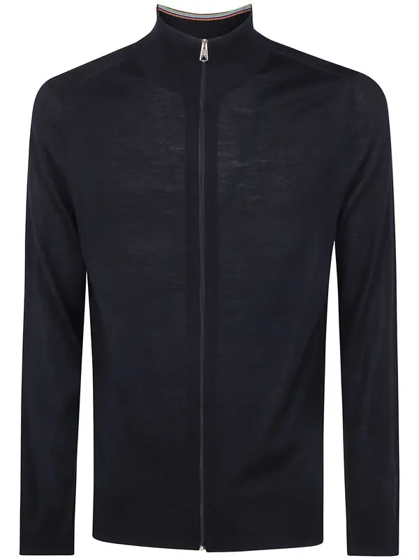 Paul Smith Sweater Zip Thru "m1r.972z. W03154 - Black