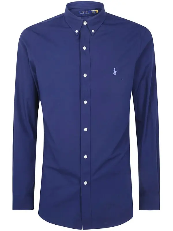 Polo Ralph Lauren Shirt Long Sleeve "sport Shirt - Blue