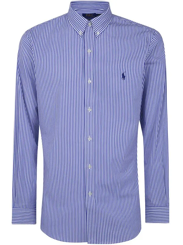 Polo Ralph Lauren Shirt Long Sleeve "sport Shirt - Blue