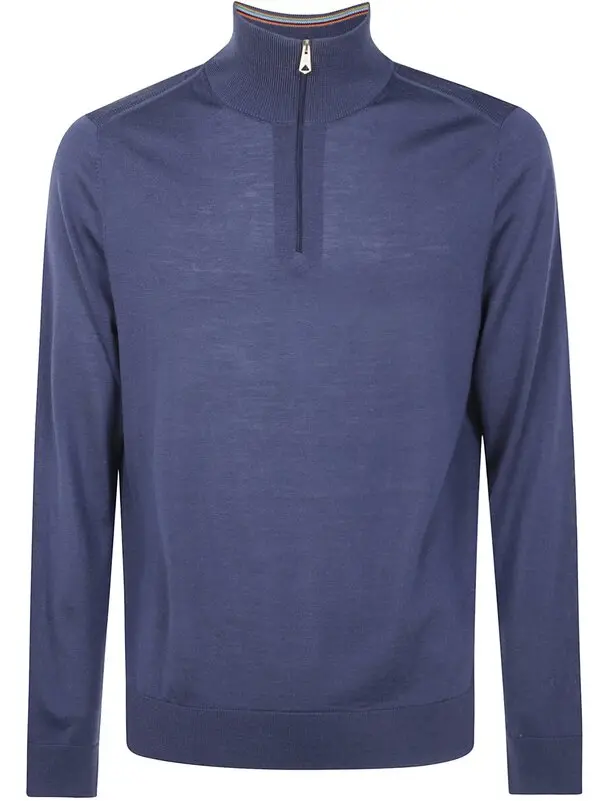 Paul Smith Sweater Zip Neck "m1r.971z. W03154 43 Greyish