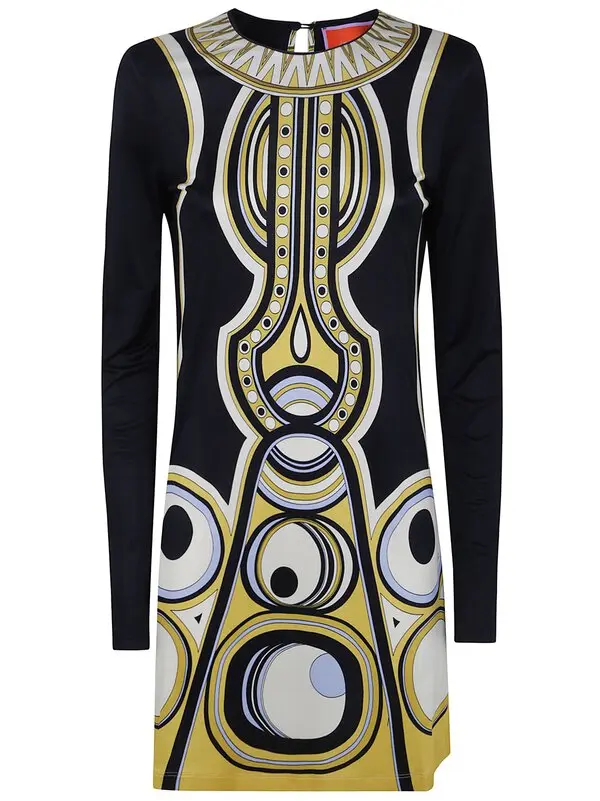 La DoubleJ Dress Color "slinky" Mini Swing - Multi
