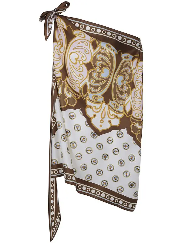 La DoubleJ Scarf Silk "cocoon Placée - Beige