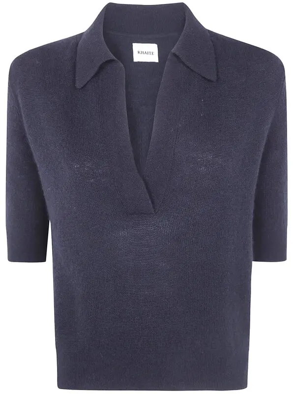 Khaite Sweater Cashmere "shrunken Jo" Polo