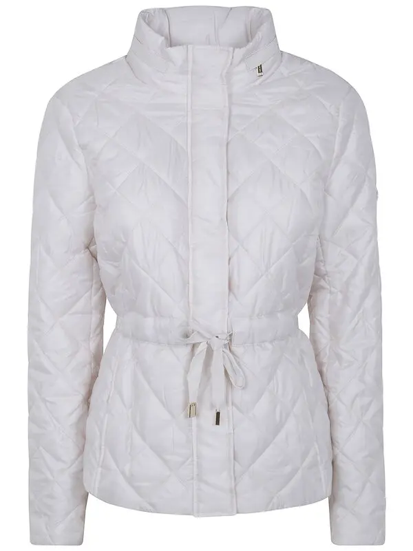 Michael Kors Jacket Hooded "eco Belted Puffer - White