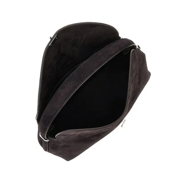 TOTEME Suede Leather 't-lock' Top-handle Bag