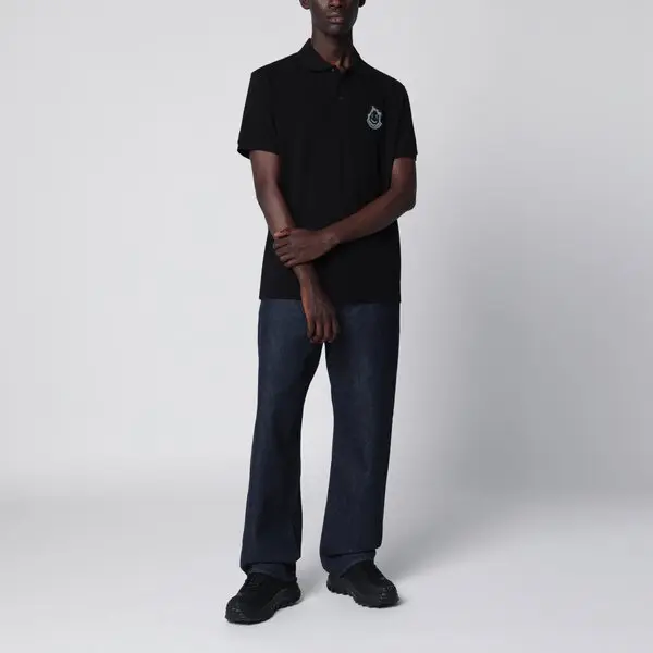 Moncler Cotton Piqué Polo Shirt With Logo