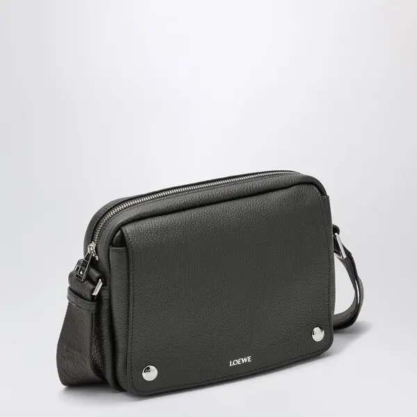 Loewe Grained Leather Crossbody Bag - Grey
