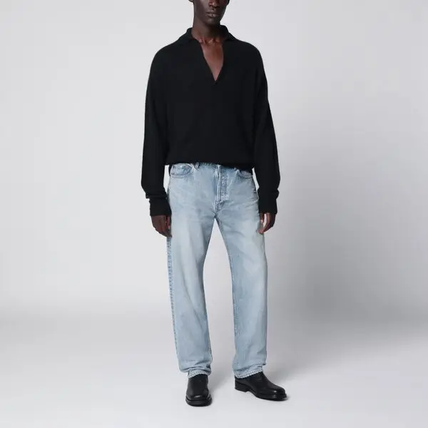 TOM FORD Long-sleeve V-neck Cashmere And Silk Polo