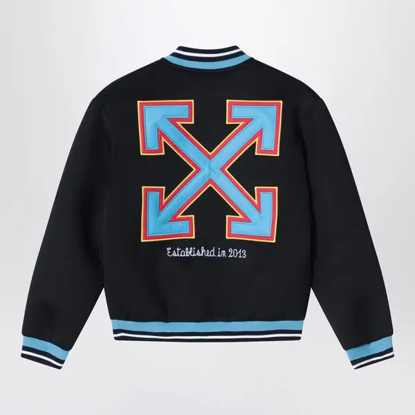 OFF-WHITE™ Embroidered Logo Bomber Jacket