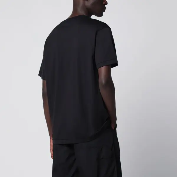 Stone Island Slim-fit Cotton T-shirt - Black