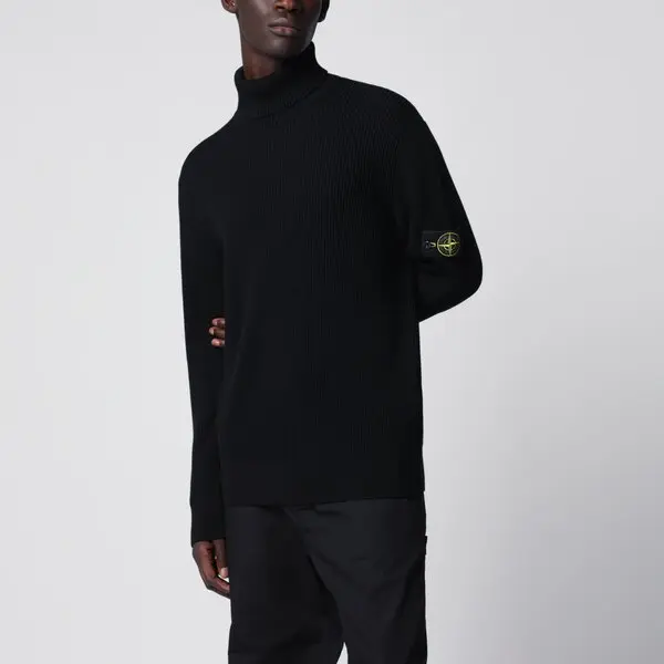 Stone Island Ribbed Turtleneck Sweater