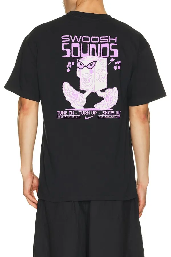Nike Tee Lse Swoosh Sounds - Black