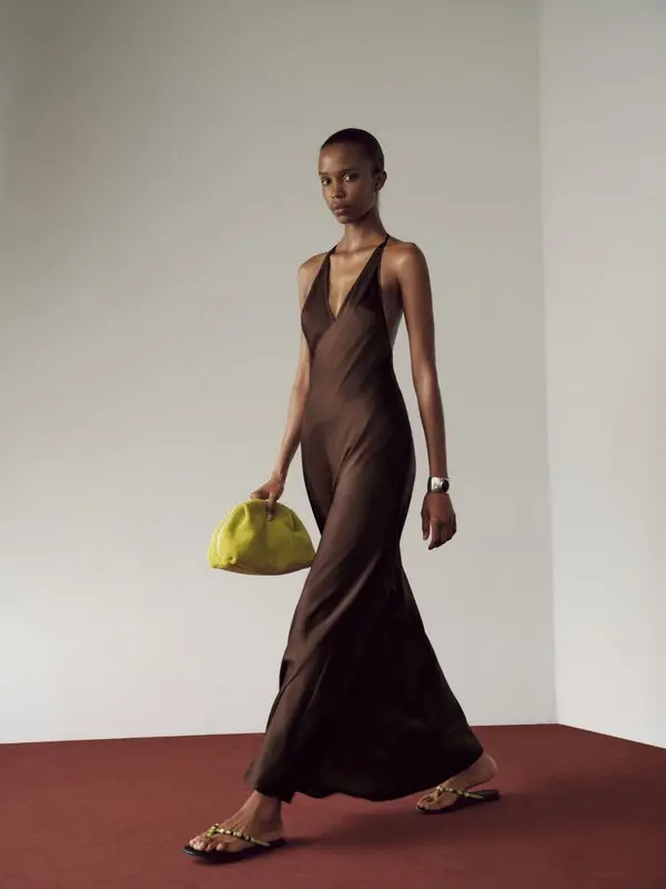 REFORMATION Lara Silk Dress