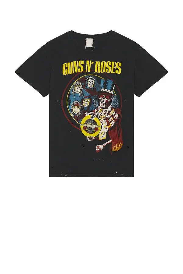 MadeWorn Guns N Roses Tee In Black - Coal