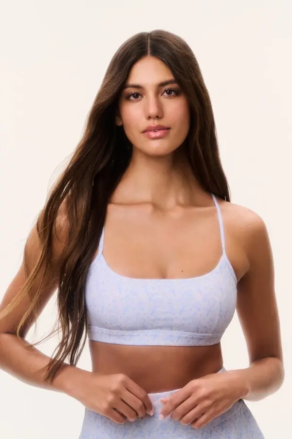 LoveShackFancy Cadelle Tennis Print Sports Bra