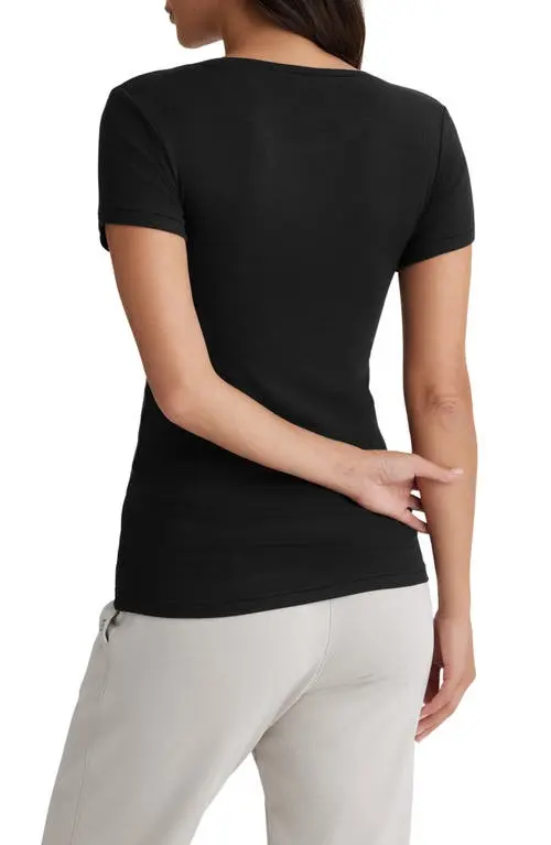 Tommy John Micro Rib Cap Sleeve T-shirt