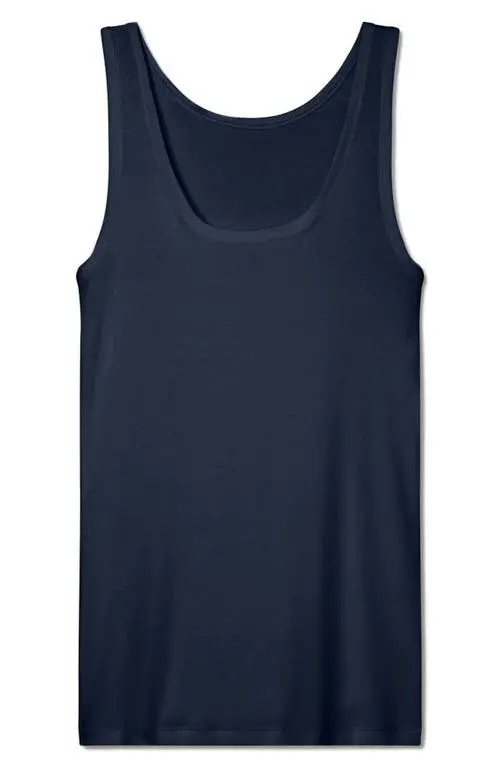 Tommy John Micro Rib Fitted Tank - Blue