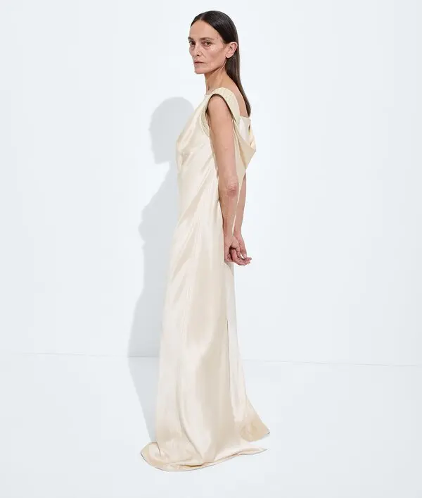 Bottega Veneta Fluid Silk Satin Dress