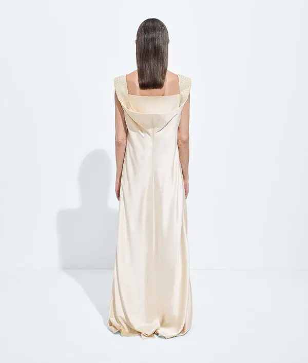 Bottega Veneta Fluid Silk Satin Dress