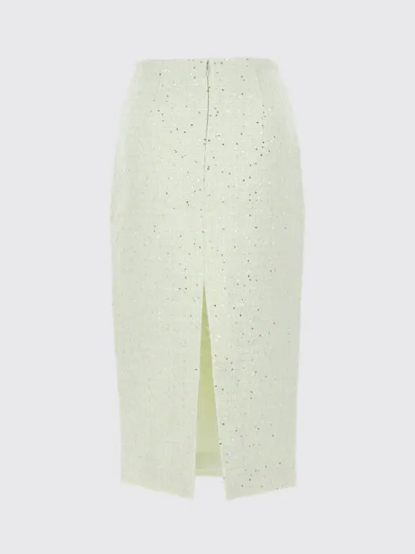 SELF-PORTRAIT High-waisted Tweed Midi Pencil Skirt With Sequins